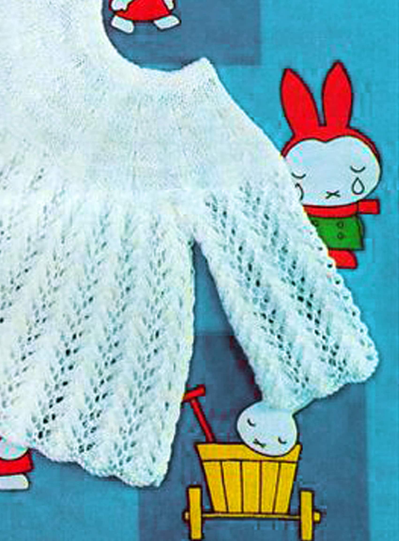 PDF Vintage Baby Girl Knitting Pattern Dress Angel Top Lacy Yoke Robin ...