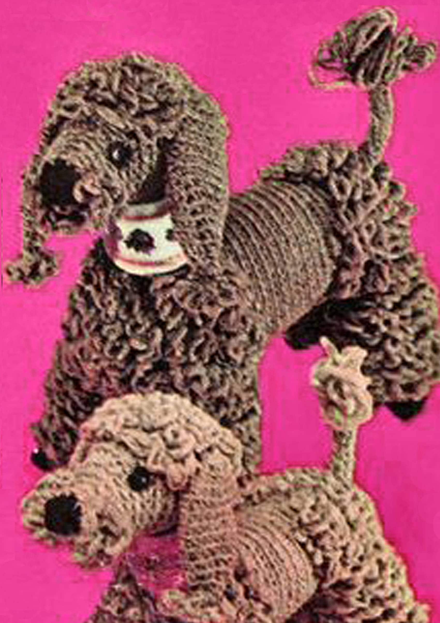 PDF Vintage POODLE Crochet Pattern 1960s Kitsch Toy Teddy - Etsy
