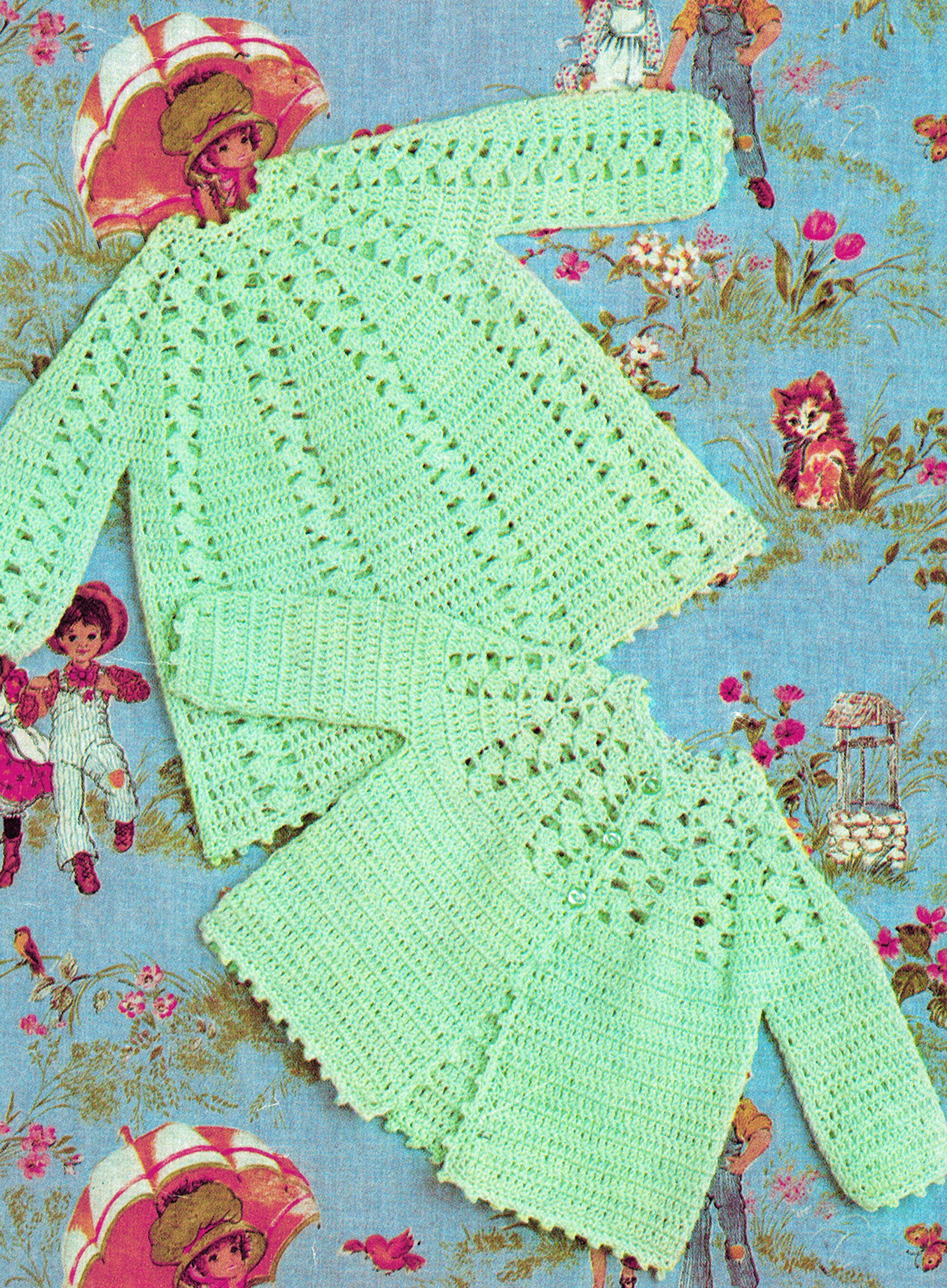 PDF Vintage Baby Girl Crochet Pattern Summer Dress Sngel Top Matinee ...