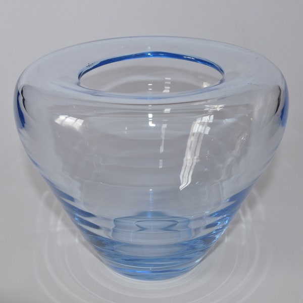 Ribbed Glass Vase - Etsy UK