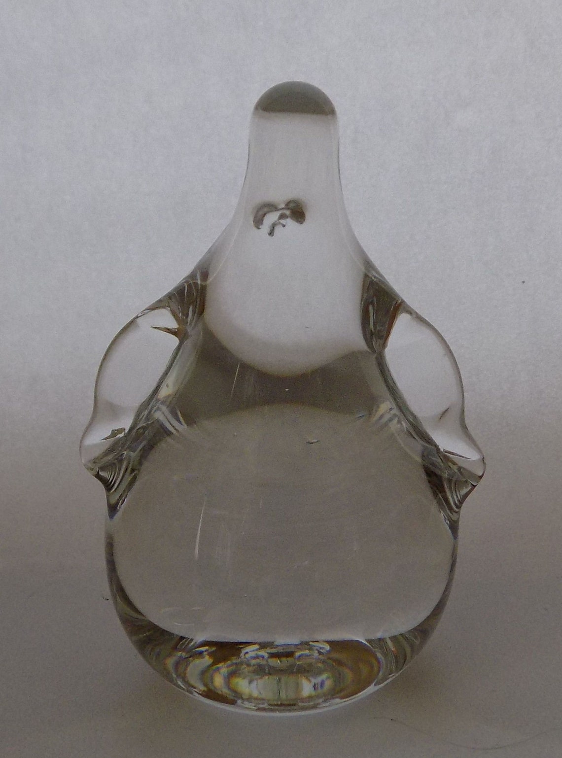 Vintage Wedgwood Glass Penguin and Bubble Paperweight - Etsy UK