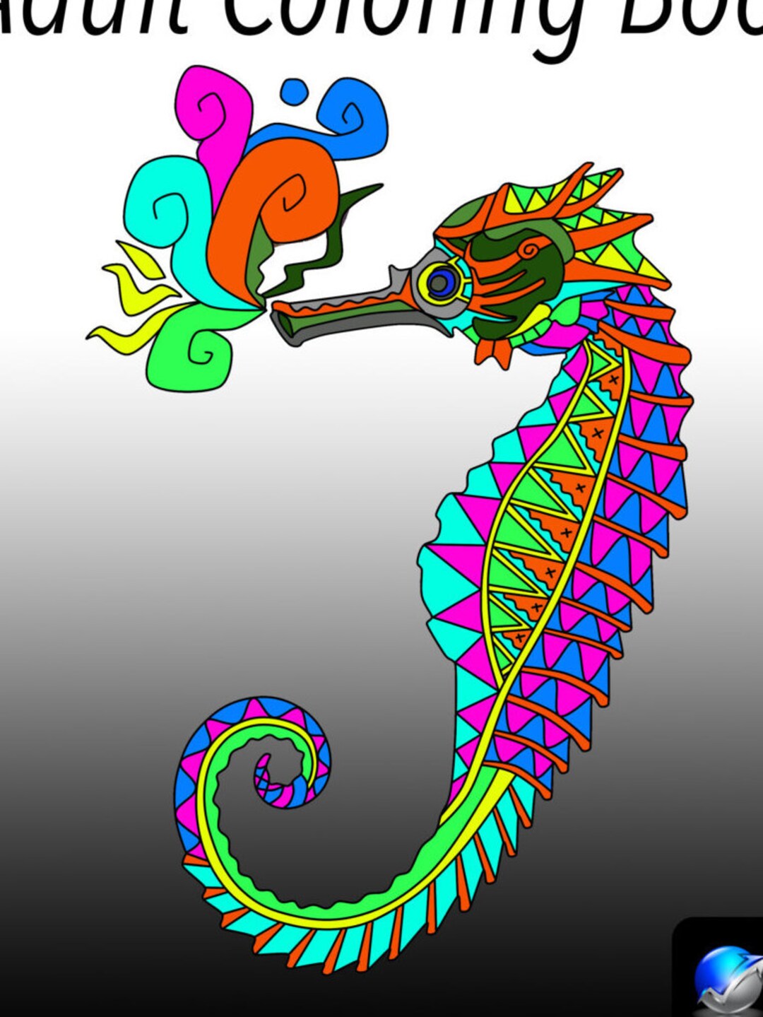 20 Unique Marine Life Adult Coloring Pages - Instant PDF Download ...