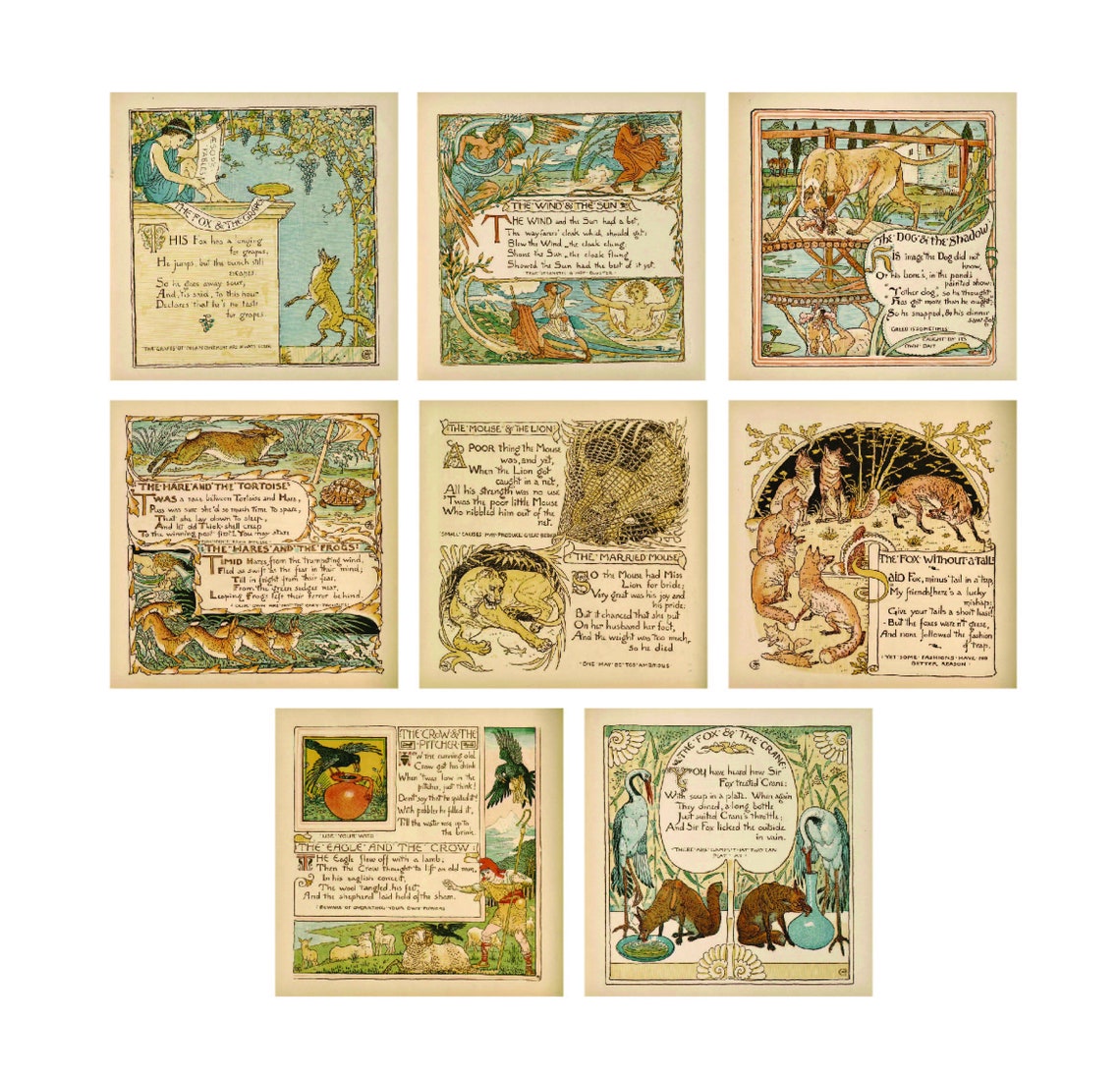 Digital Image Aesops Fables | Aesops Fables Illustrations 1880s ...