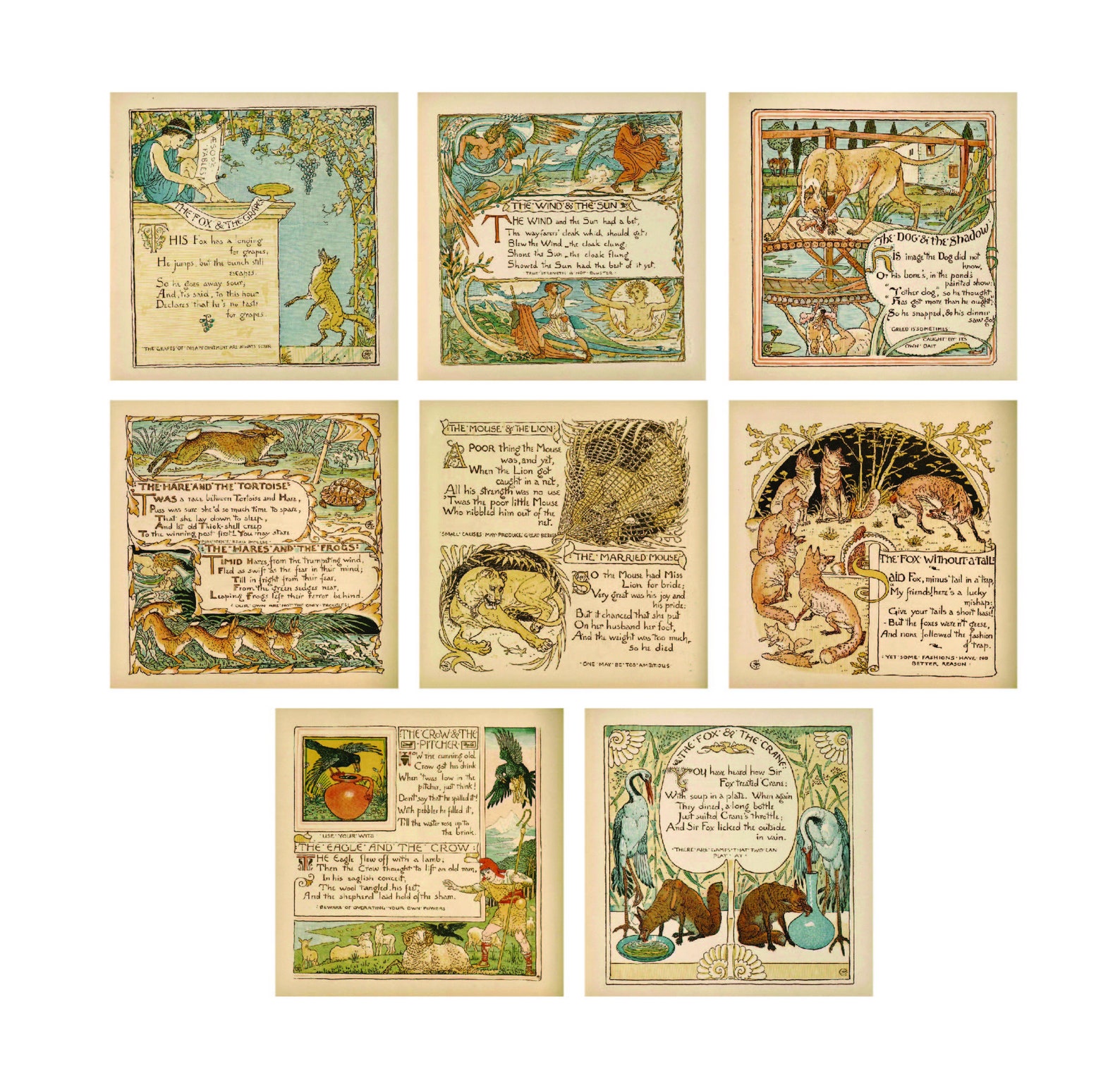 Digital Image Aesops Fables | Aesops Fables Illustrations 1880s ...
