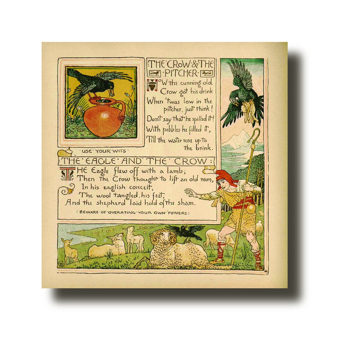 Digital Image Aesops Fables | Aesops Fables Illustrations 1880s ...