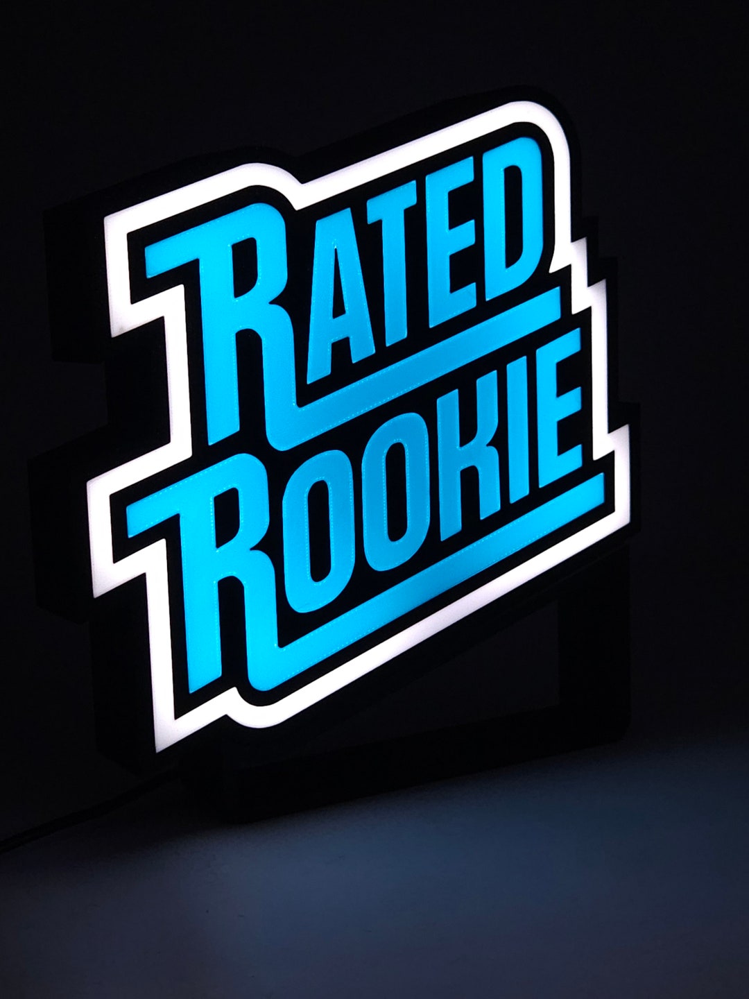 LED Sign Display Desk Shelf Lighted Panini Donruss Rated Rookie Logo ...