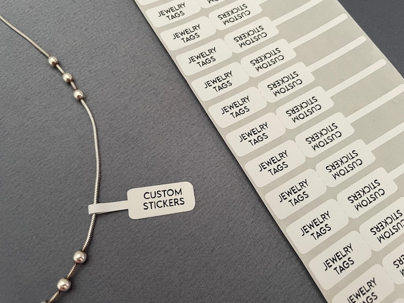 Jewelry Price Tags, Branded Jewelry Small Tags, Custom Jewelry Stickers ...