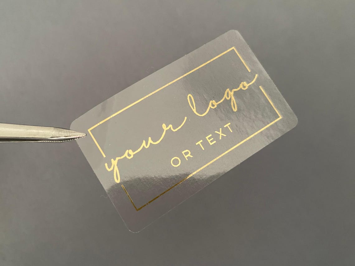 Custom Logo Stickers, 1 1/4 In. X 2 In. (30 Mm X 50 Mm) Personalized ...