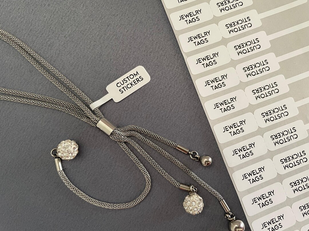 Custom Jewelry Stickers, Personalized Jewellery Labels, Small Branding ...