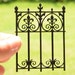 Dollhouse Miniature Fence Panel Wrought Iron Look Fencing - Etsy