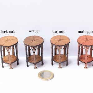 One Inch Scale Dollhouse Table 1 12 Dollhouse Poppy Table Dollhouse Furniture Art Nouveau 1 12 Miniature Table Roombox Side Table Etsy