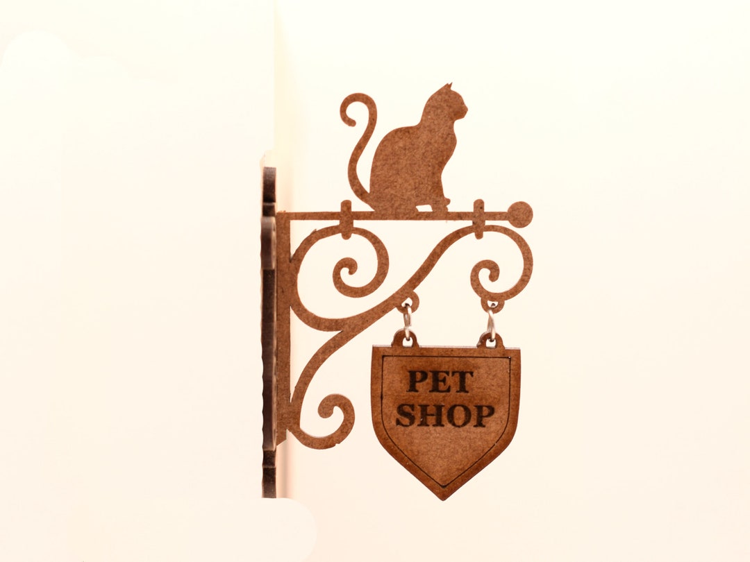 Customised Miniature Shop Sign Kit, Custom Writing Sign Board Dollhouse ...