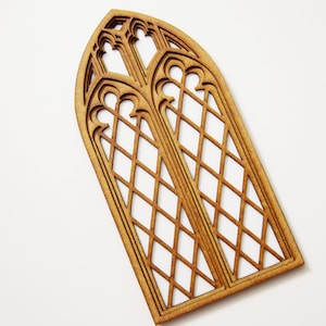 1:4 Miniature Gothic Window Diy Kit, Church Window Miniature Dollhouse ...