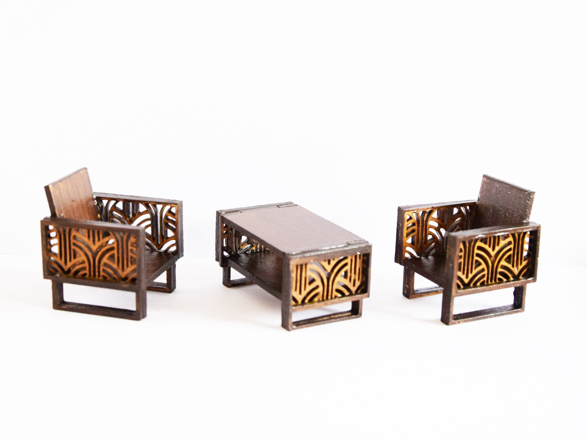 1:24 Scale Dolls House Miniatures Furniture Diy Kit Miniature - Etsy