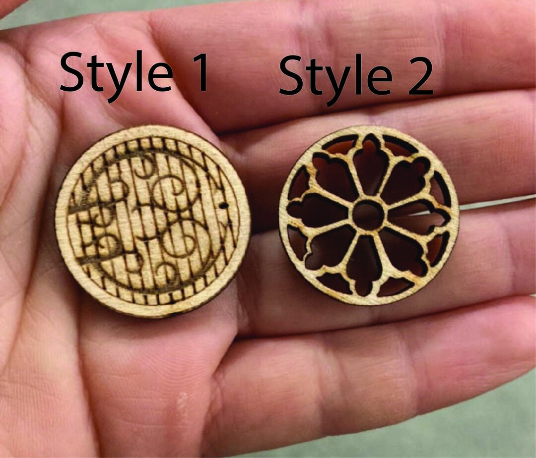 Miniature Shapes for Model Building, Scrapbooking , Rosette, Round Door ...