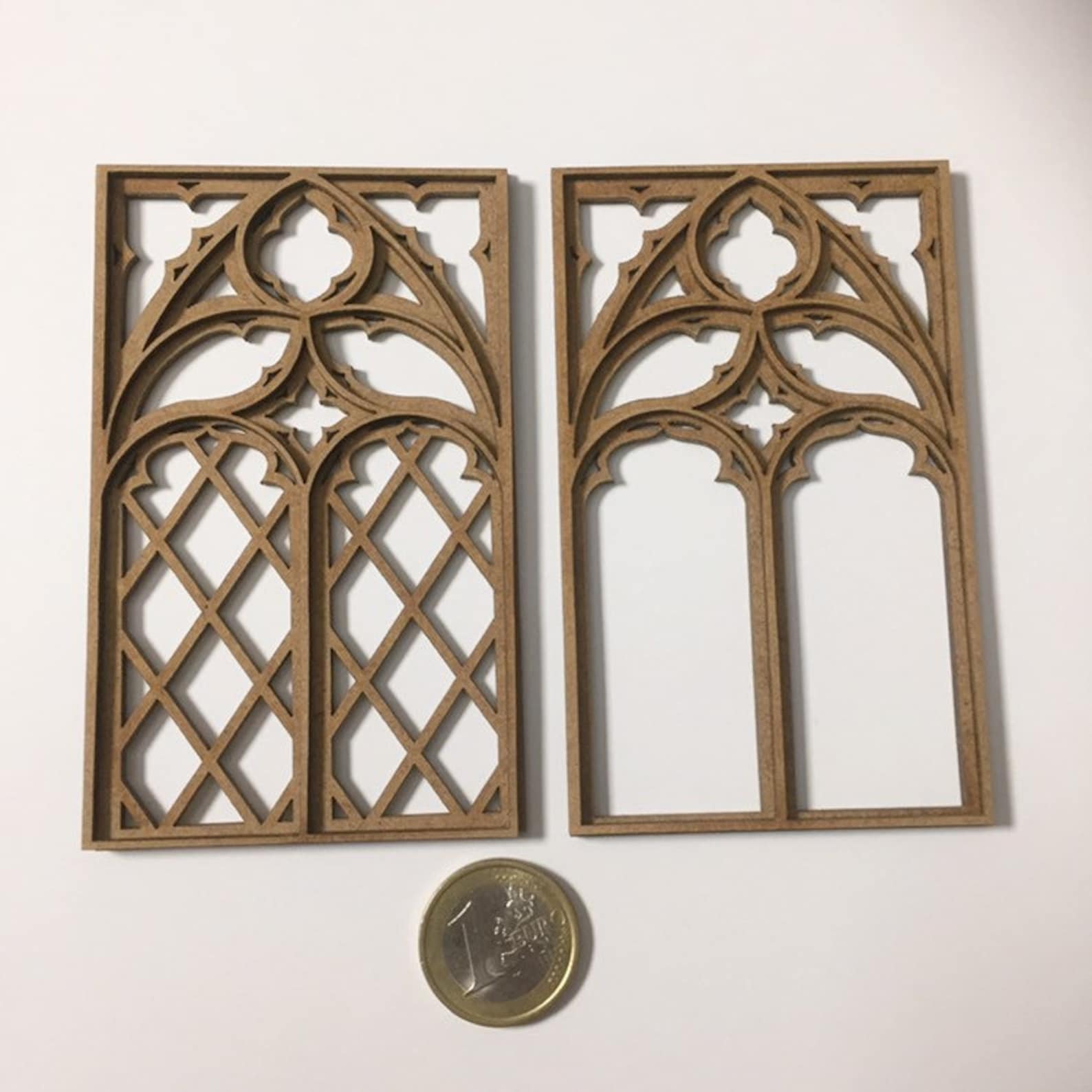 1:12 Scale Miniature Gothic Window Diy Kit, One Inch Scale Church ...
