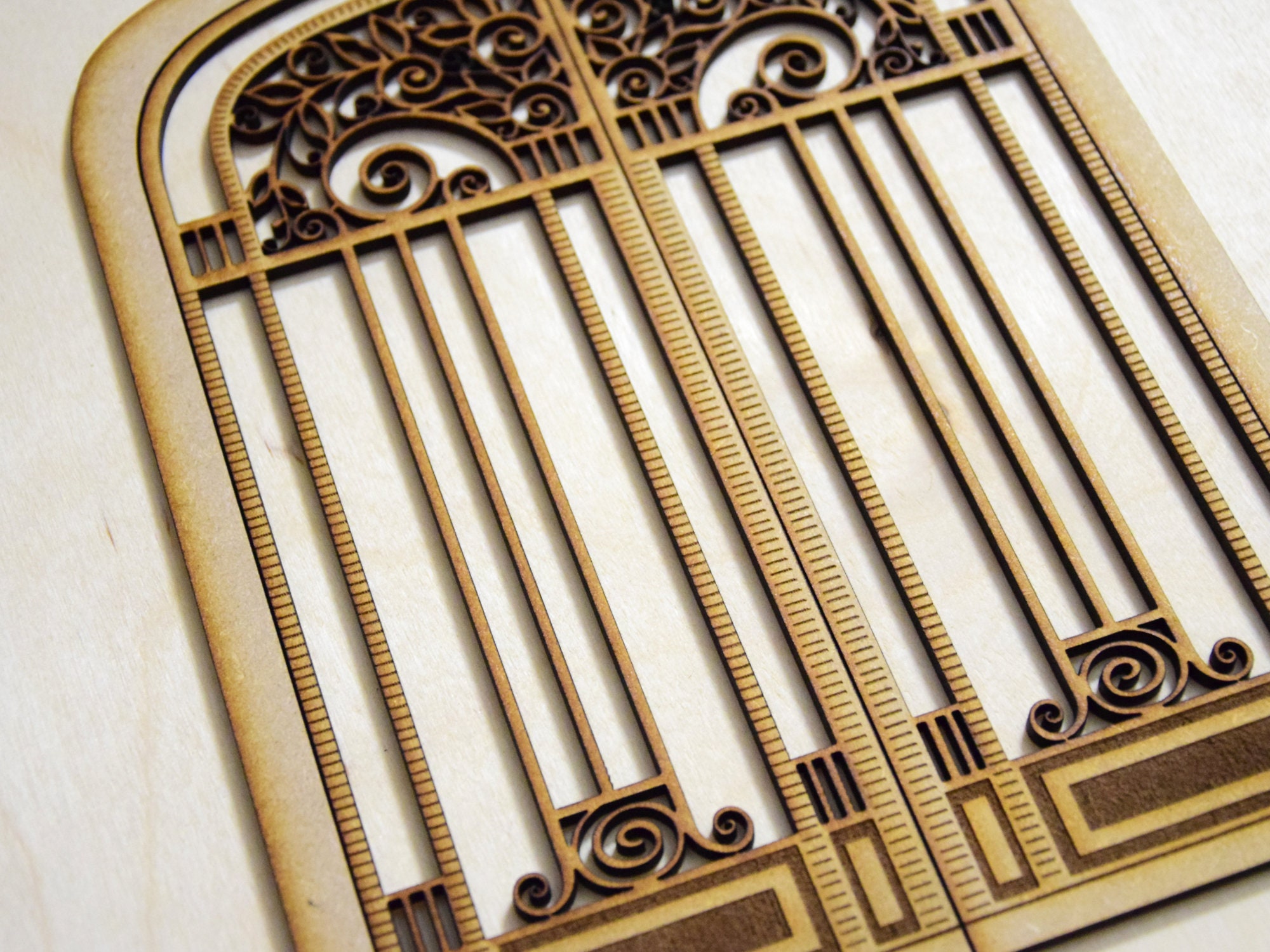 Dollhouse Miniature 1:12 Scale Entrance Gate DIY Kit Wrought - Etsy