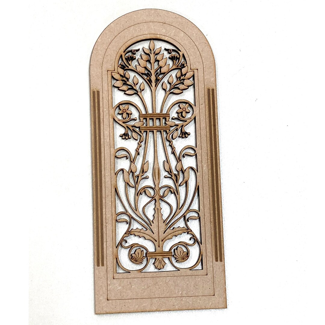 Dollhouse Miniature 1:12 Scale Fretwork Panel DIY Kit, Wrought Iron ...