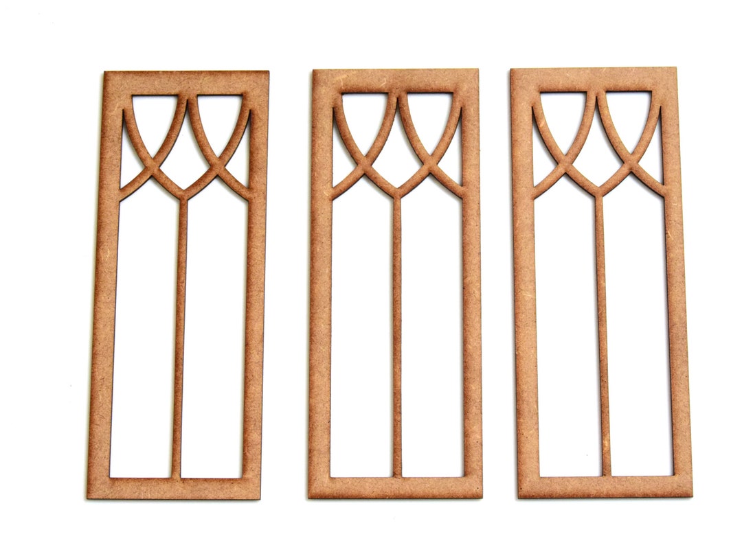 1:12 Scale Miniature Window Frame Diy Kit, Dollhouse Window, One Inch ...
