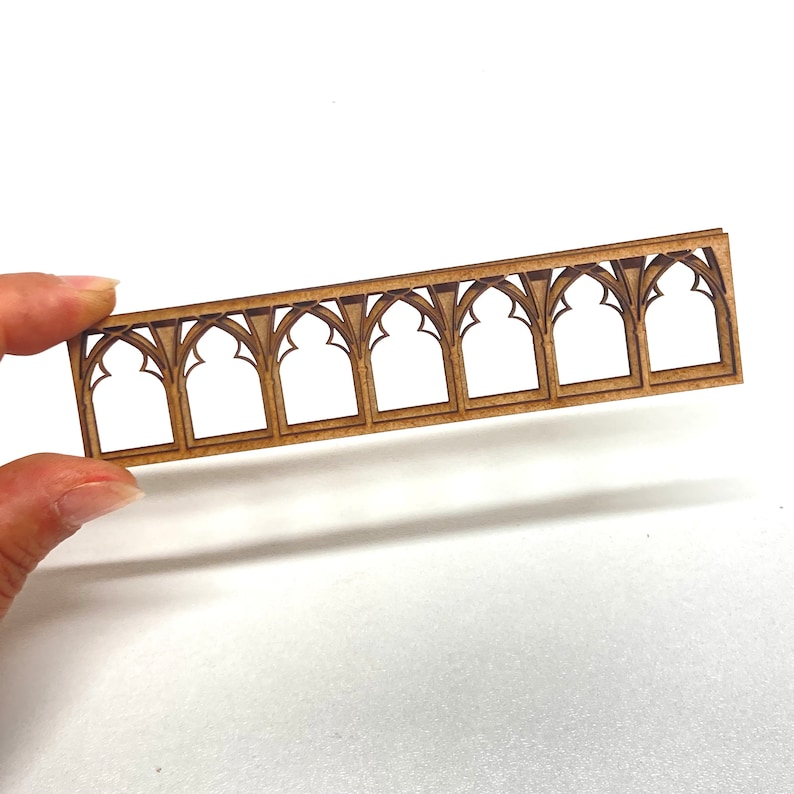 Gothic Tracery Miniature Trim: Dollhouse Cathedral Decor - Etsy