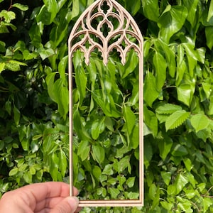 Fantasy Book Nook Window , Bookshelf Decor, Gothic Tracery Window , DIY ...