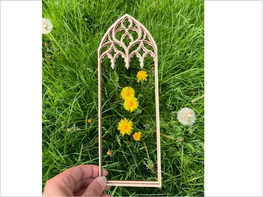 Fantasy Book Nook Window , Bookshelf Decor, Gothic Tracery Window , DIY ...