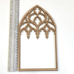 Fantasy Book Nook Window , Bookshelf Decor, Gothic Tracery Window , DIY ...