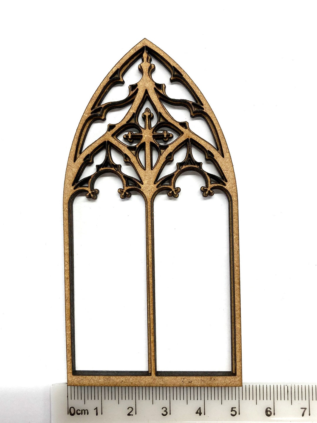 1:12 Dollhouse Miniature Gothic Window Diy Kit, Church Cathedral Model ...