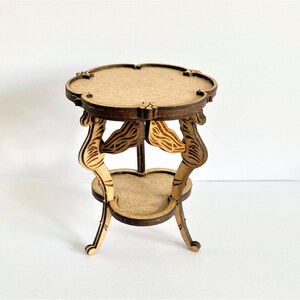 1:12 Dollhouse Miniatures Art Nouveau Table Diy Kit, Dragonfly Emile ...