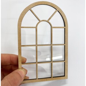 Miniature Window Frame Diy Kit, Dollhouse Window 1:12 Scale , One Inch ...