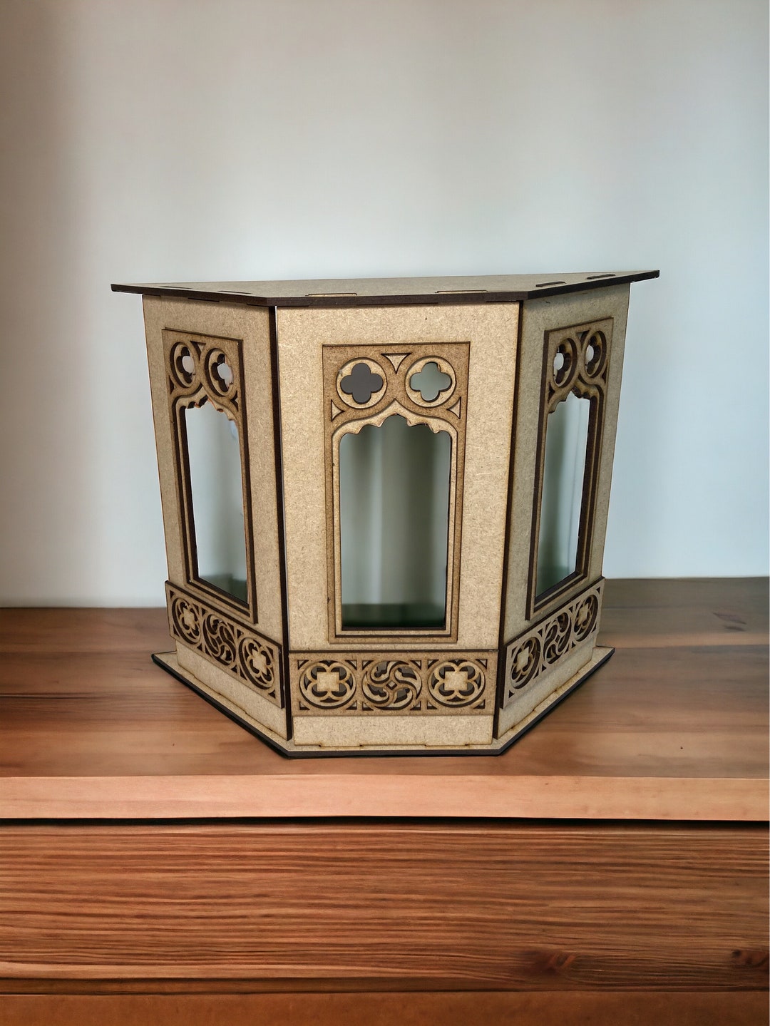 1:12 Dollhouse Miniature Gothic Bay Window Kit, Gothic Tracery Oriel ...