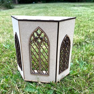 1:12 Dollhouse Miniature Gothic Bay Window Kit, Gothic Tracery Oriel ...
