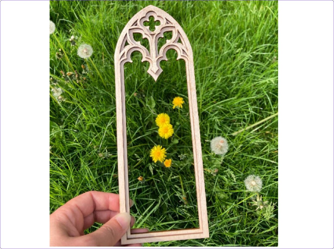 Fantasy Window for Book Nook, Bookshelf Decor, Gothic Tracery Window ...