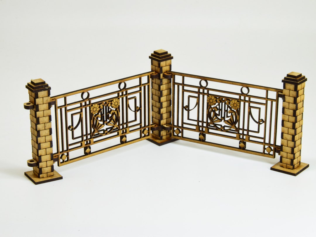 Miniature Fence Kit, Game Terrain Building, Dollhouse Fence Kit 1:24 ...