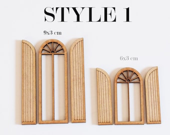 1:12 Scale Dollhouse Miniature Window Diy Kit - Etsy