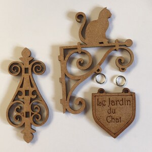 Customised Miniature Shop Sign Kit, Custom Writing Sign Board Dollhouse ...