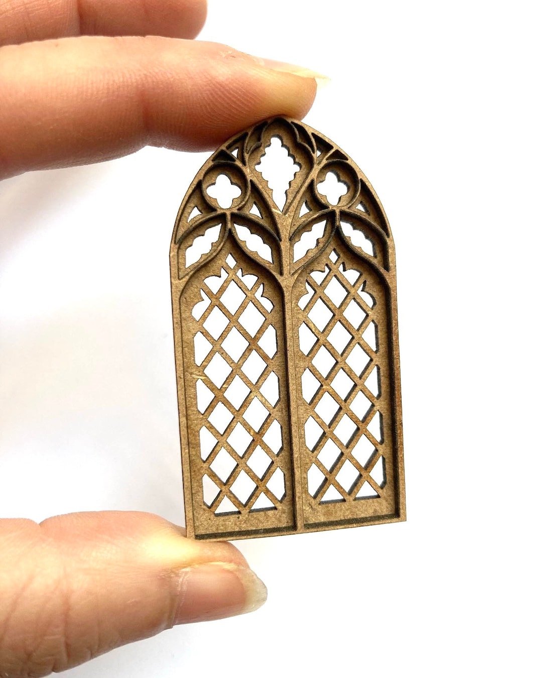 1:24 Scale Miniature Gothic Window Diy Kit, Half Scale Church Window ...