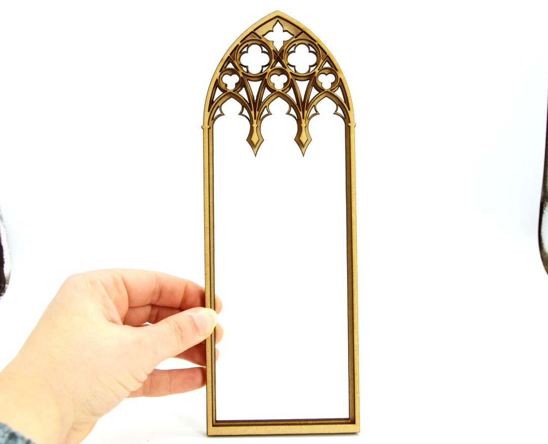 Fantasy Window Book Nook , Bookshelf Decor, Gothic Tracery Window , DIY ...