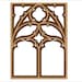 Gothic Tracery Window Kit, Fantasy Wall Decor, Cathedral Window, Castle ...