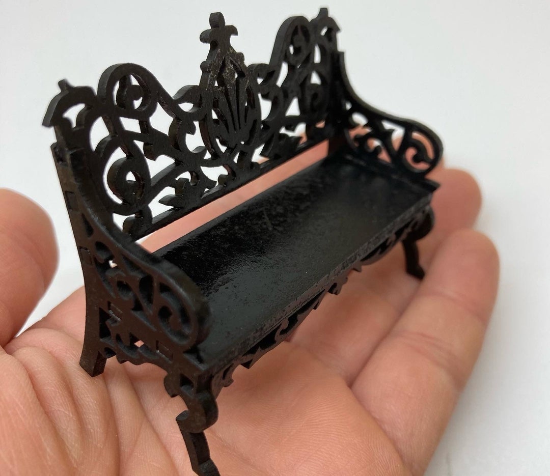Miniature Garden Bench DIY Kit, Scale 1:24 - Etsy