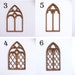 1:12 Scale Miniature Gothic Window Diy Kit, One Inch Scale Church ...