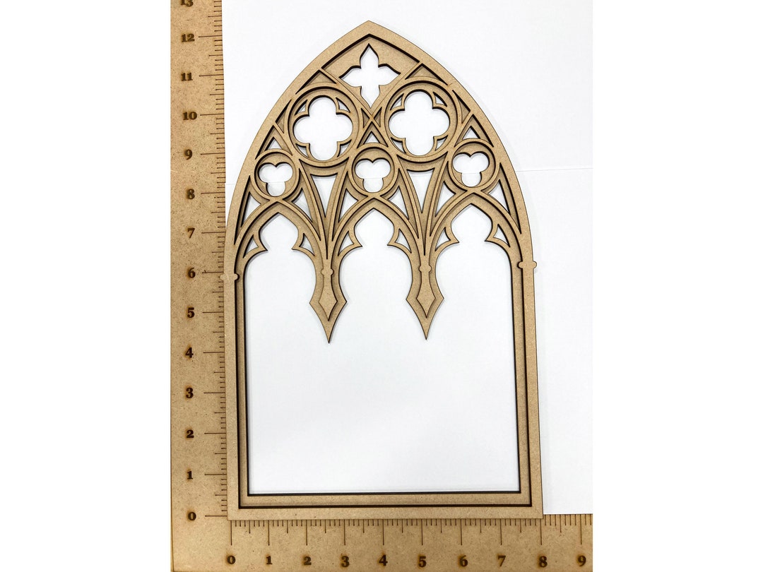 Gothic Tracery Window Kit, Fantasy Wall Decor, Cathedral Window, Castle Accessory - Etsy