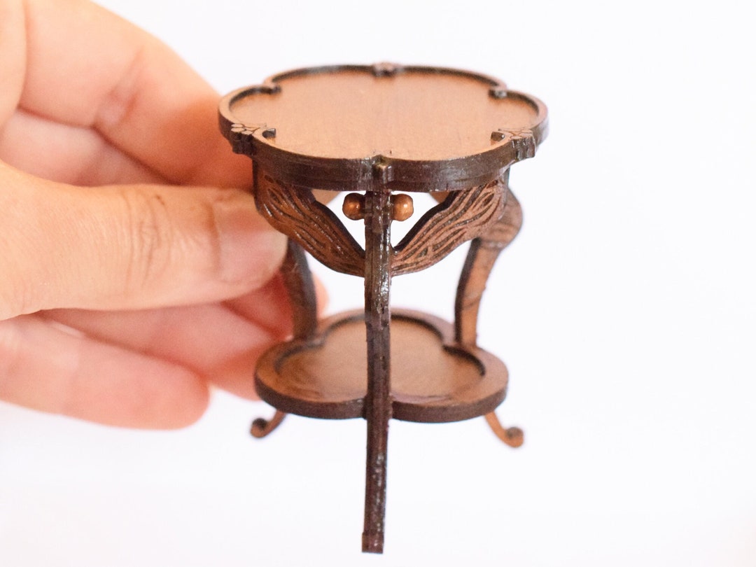 1:12 Dollhouse Miniatures Art Nouveau Table Diy Kit, Dragonfly Emile ...