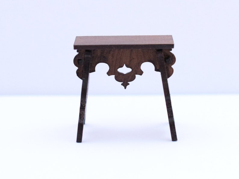 1:12 Dollhouse Miniatures Tudor Stool Diy Kit Medieval - Etsy