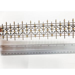 Miniature Fence Kit, Roof Ridge, Roof Cresting, Dollhouse Decor, Roof ...