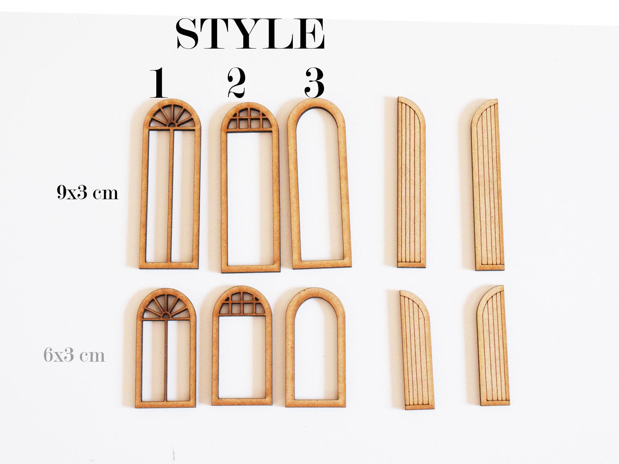 1:24 Scale Miniature Window Frame Diy Kit Dollhouse Window | Etsy