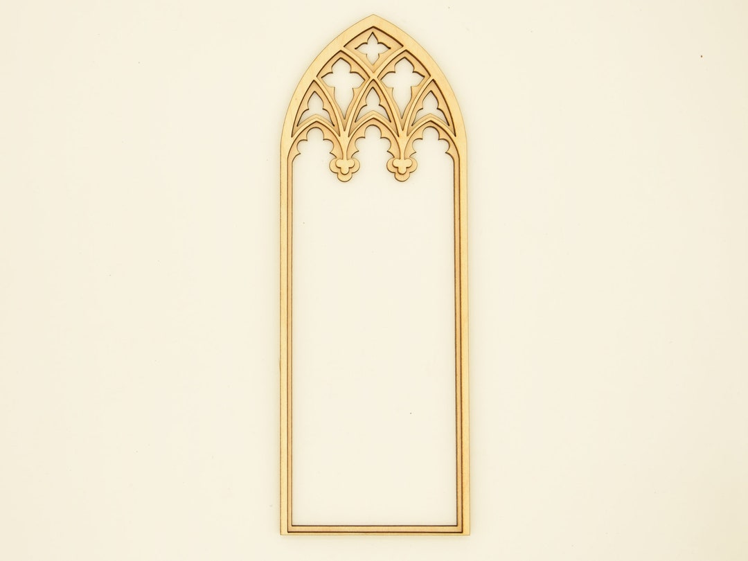 Fantasy Window Book Nook , Bookshelf Decor, Gothic Tracery Window , DIY ...