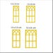 Miniature Window Frame Diy Kit, Dollhouse Window 1:12 Scale , One Inch ...