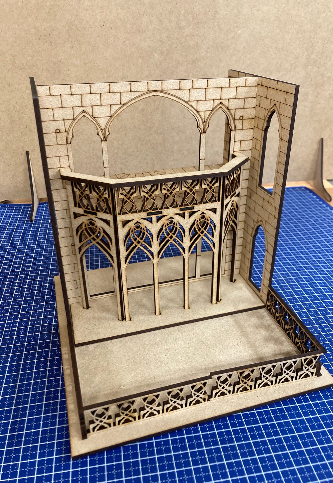 Fantasy Balcony Miniature Diorama Castle Dollhouse Building Kit - Etsy