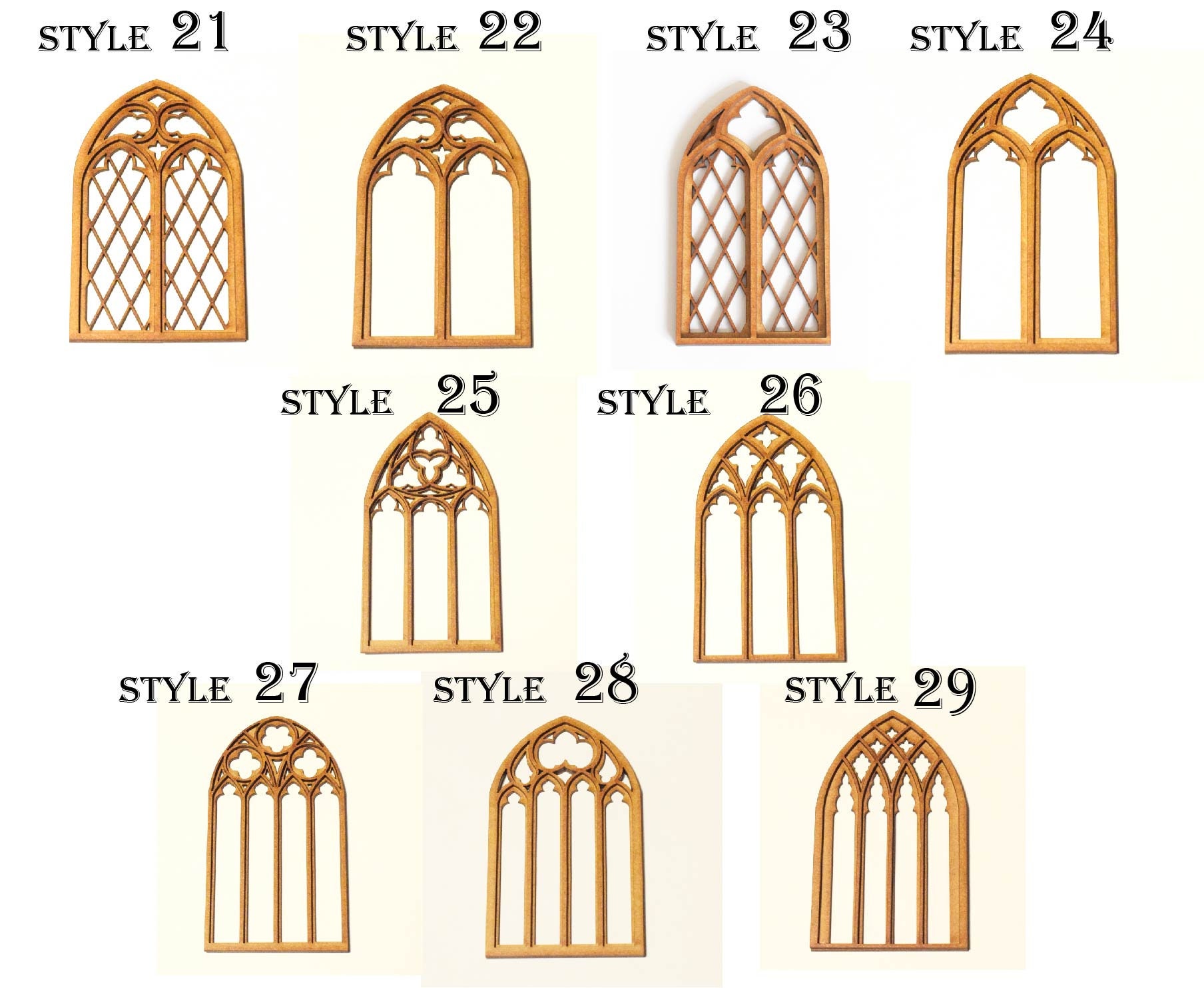 1:12 Dollhouse Miniature Gothic Window Diy Kit - Etsy